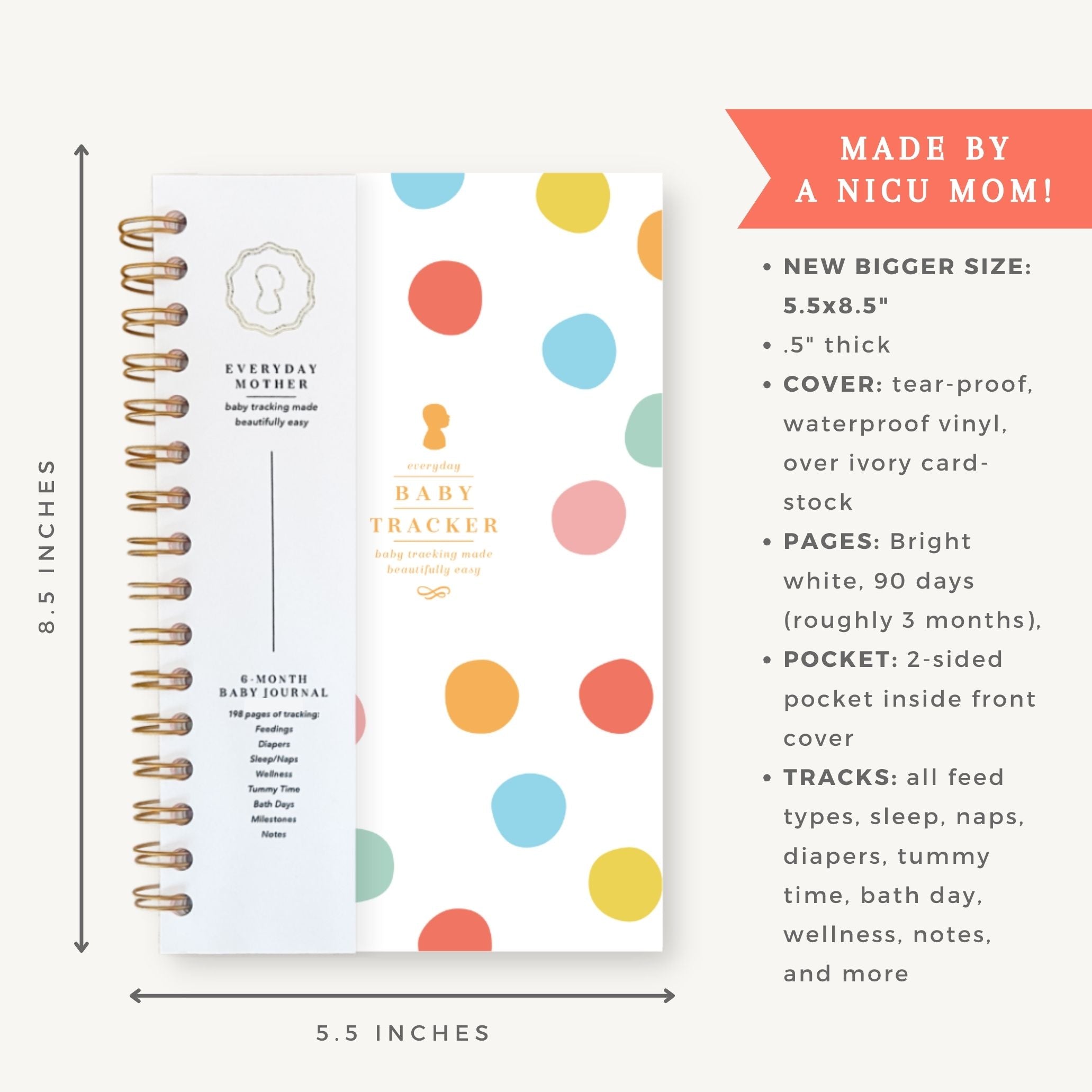 Newborn Baby Log Book by The Everyday Mother