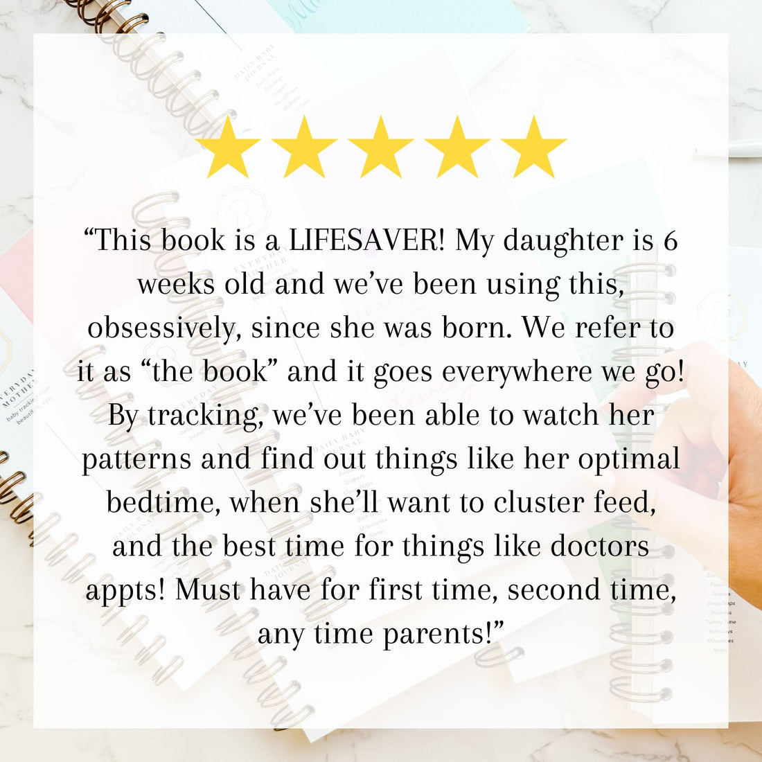 3 Month Daily Baby Tracking Logbook by The Everyday Mother