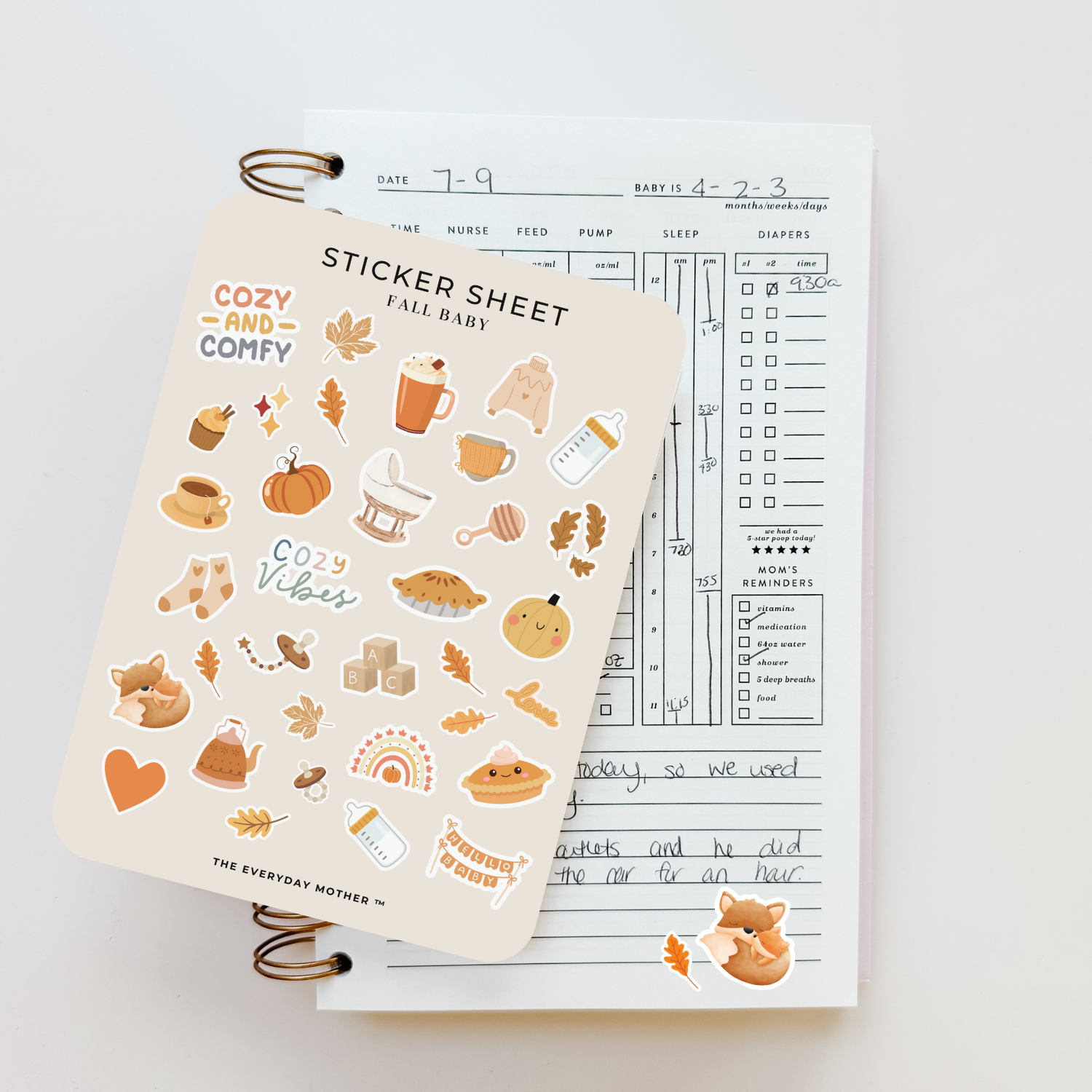 Fall Baby Sticker Sheet for The Everyday Mother