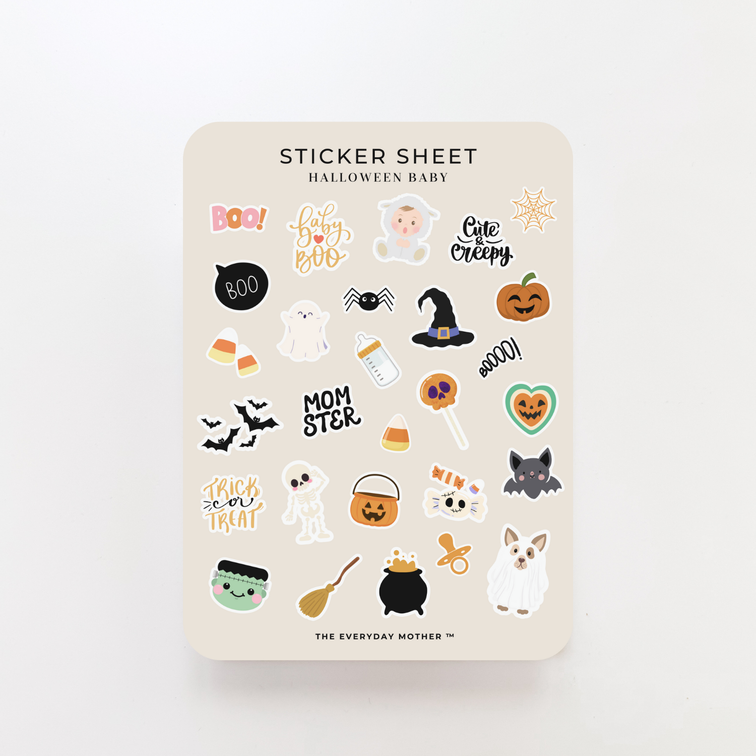 Halloween Sticker Sheet for The Everyday Mother