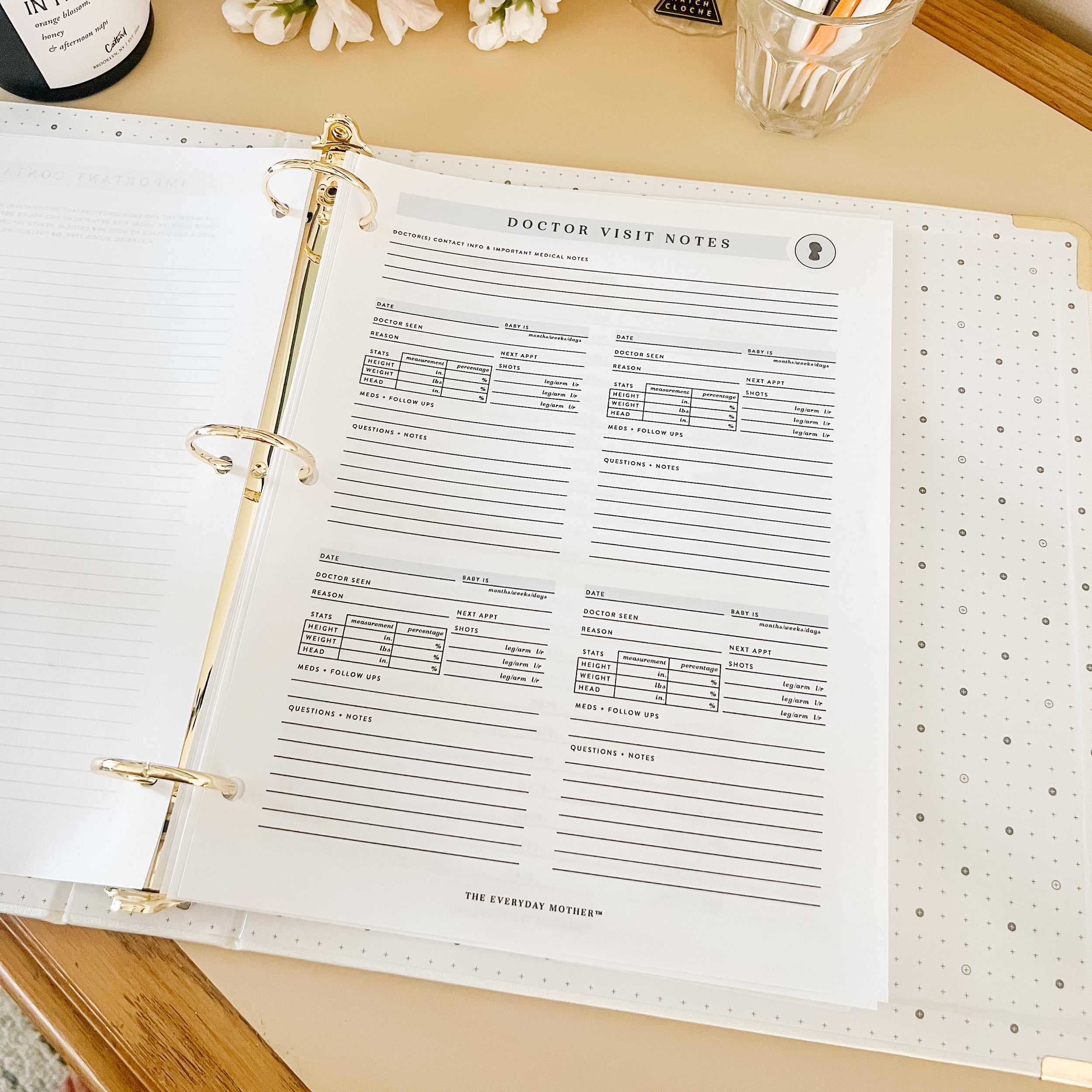 Printable Doctor Visit Pages – The Everyday Mother