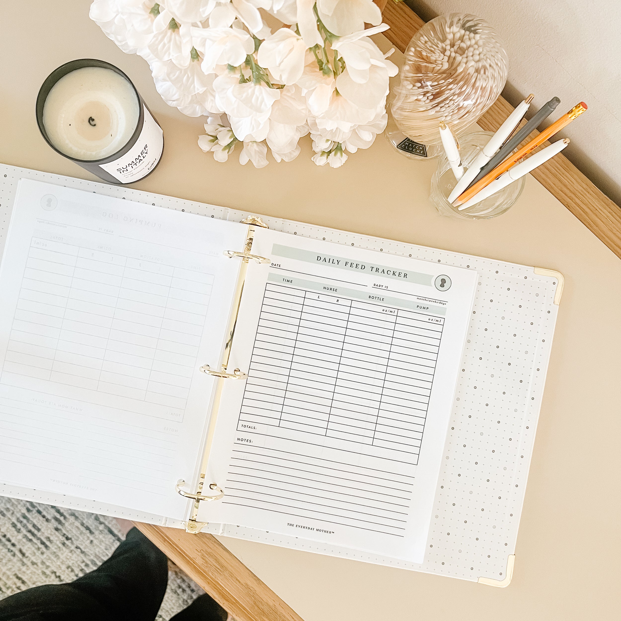 Printable Daily Feed Tracking Page – The Everyday Mother