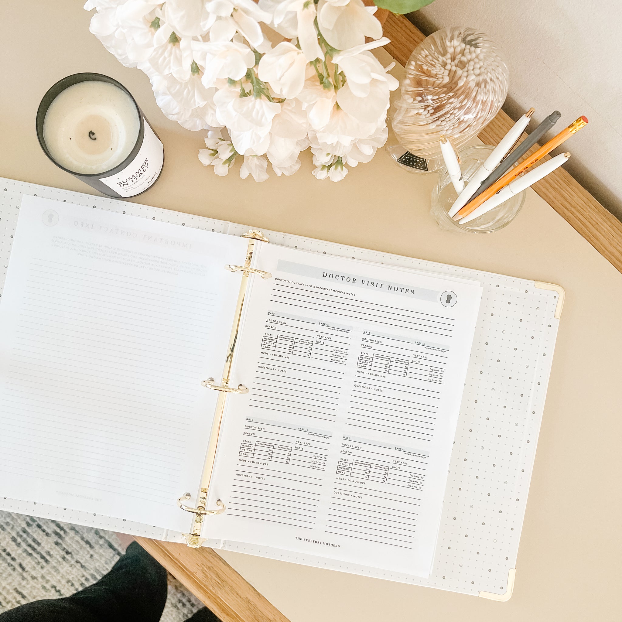 Printable Doctor Visit Pages – The Everyday Mother