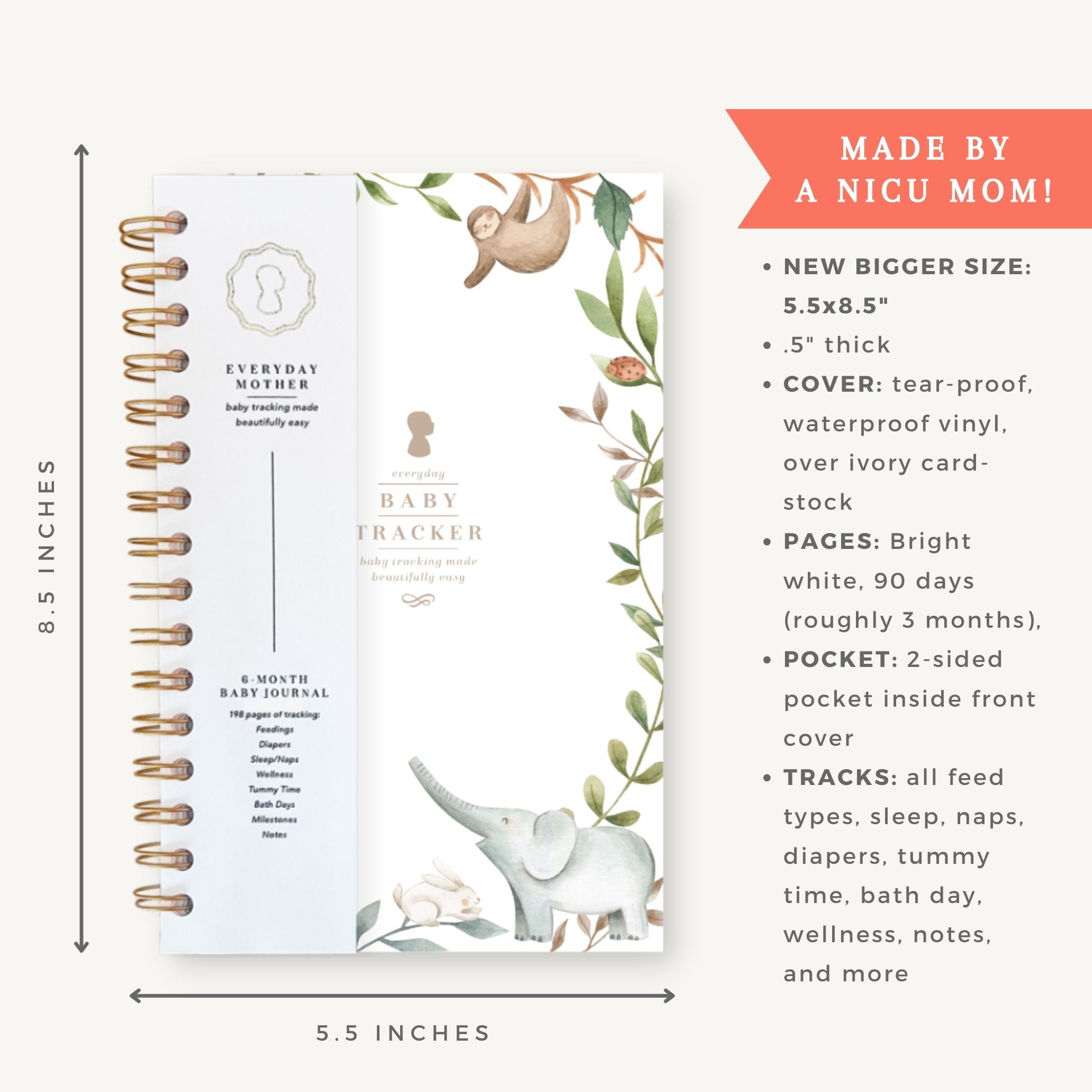 Newborn Baby Log Book by The Everyday Mother