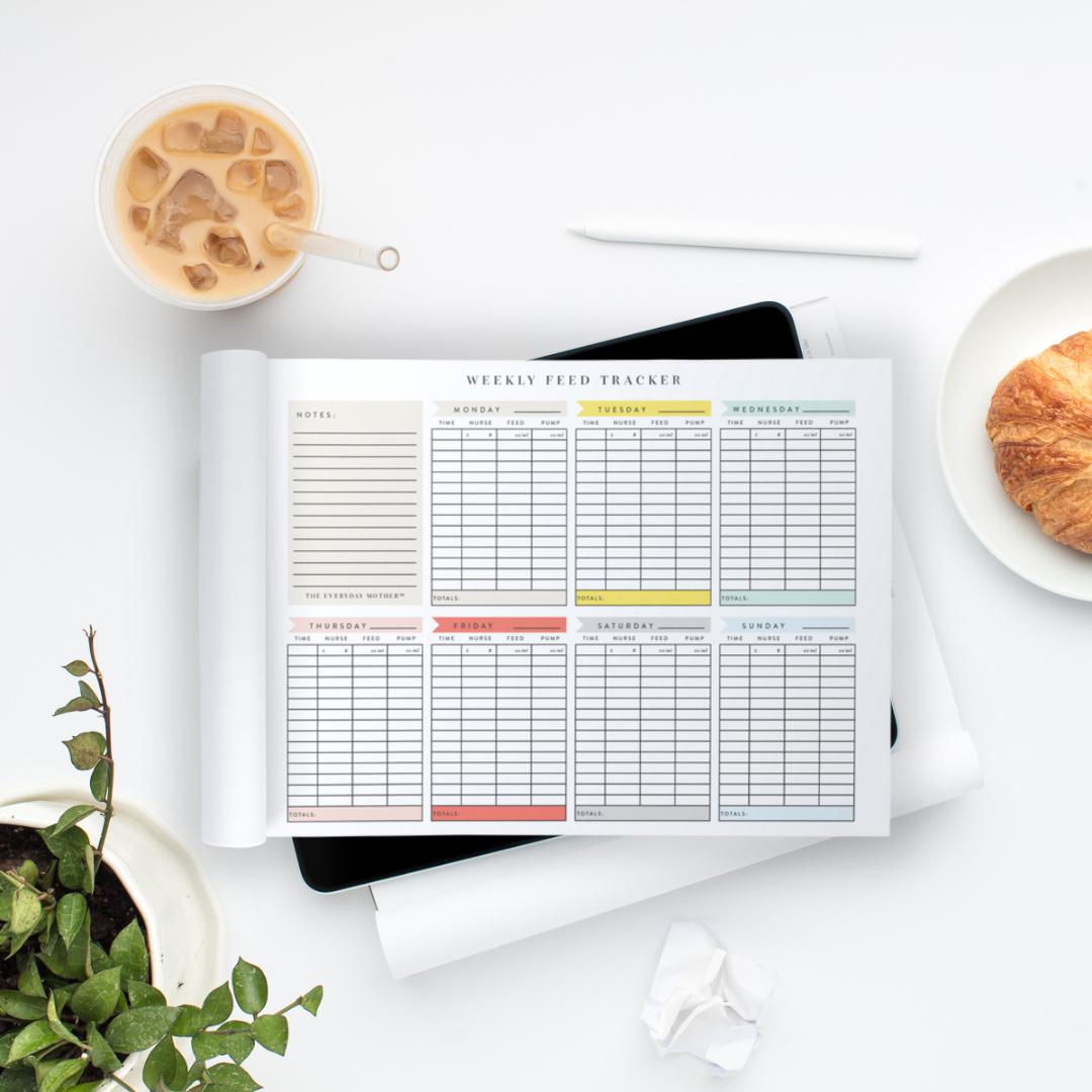 Notepad - Weekly Feed Tracker – The Everyday Mother