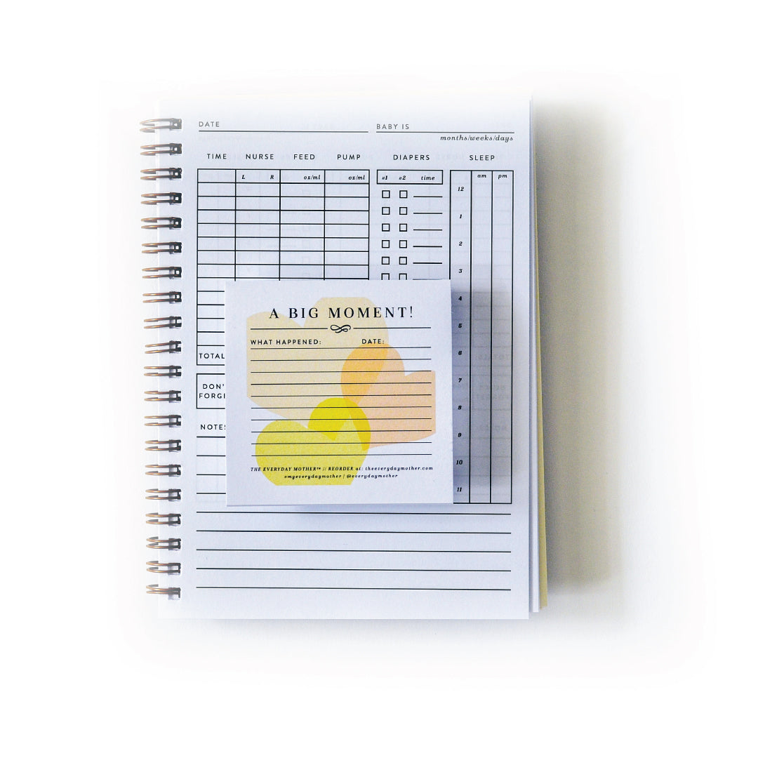 Big Moment Sticky Notepad - Baby Milestone Stickers – The Everyday Mother